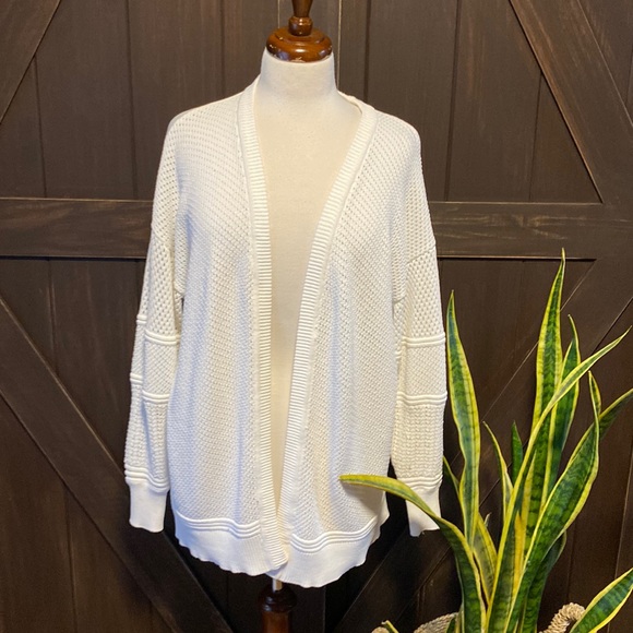 Express | Sweaters | Express Small Ivory Long Open Cardigan | Poshmark